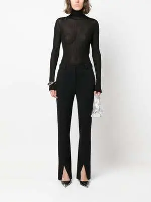 TOM FORD Roll-neck Ribbed-knit Jumper - Black
