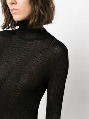 TOM FORD Roll-neck Ribbed-knit Jumper - Black