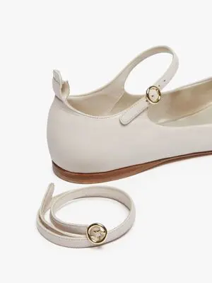 Max Mara Nappa Leather Ballet Flats