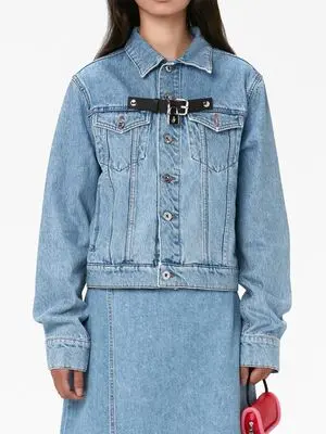 JW Anderson Padlock Strap Trucker Jacket - Blue