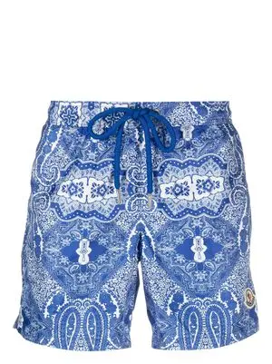 Moncler Paisley-print Swim Shorts
