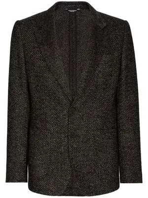 Dolce & Gabbana Single-breasted Bouclé Blazer