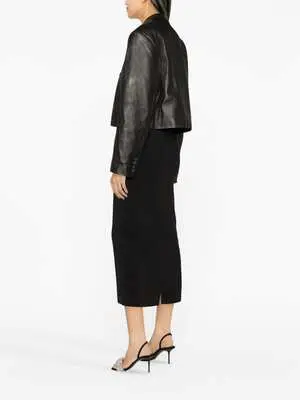 Alexander Wang Logo-embroidered Pencil Skirt