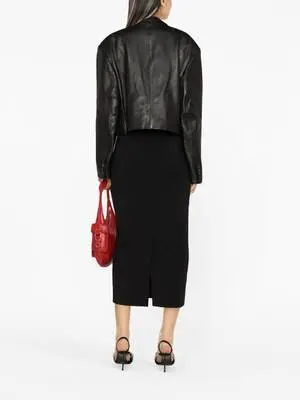 Alexander Wang Logo-embroidered Pencil Skirt