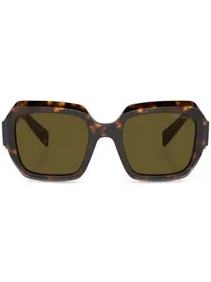 Prada Tortoiseshell Square Frame Sunglasses - Green