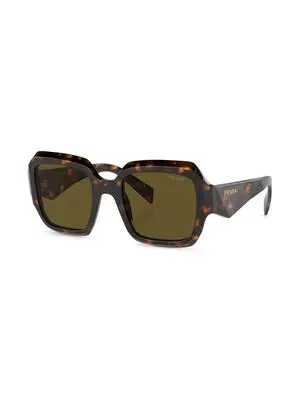 Prada Tortoiseshell Square Frame Sunglasses - Green