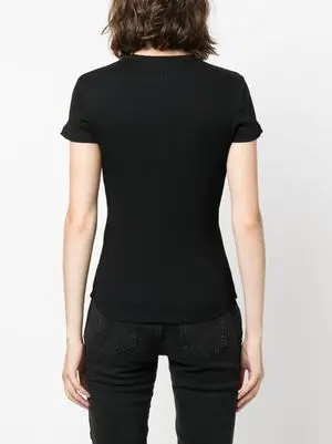 Isabel Marant Étoile Taomi Ribbed Cotton T-shirt - Black