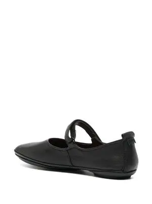 Camper Right Nina Leather Ballerinas - Black