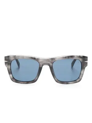 DB EYEWEAR BY DAVID BECKHAM Marbled Square Sunglasses - Grey