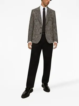 Dolce & Gabbana Single-breasted Herringbone Jacket