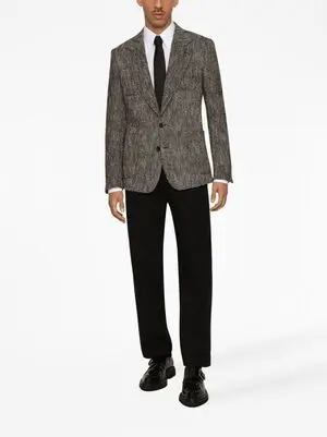 Dolce & Gabbana Single-breasted Herringbone Jacket