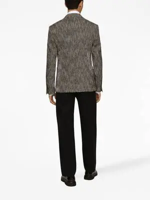 Dolce & Gabbana Single-breasted Herringbone Jacket