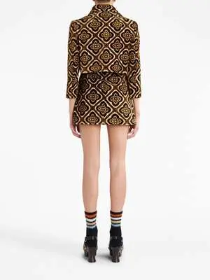 Etro Geometric-print Cropped Jacket