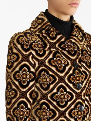 Etro Geometric-print Cropped Jacket