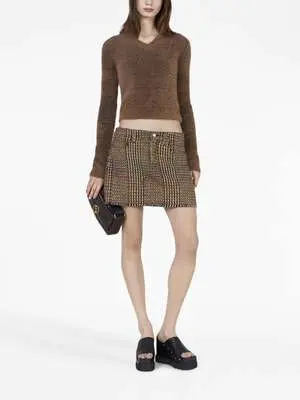 Stella McCartney Wool Tweed Mini Skirt
