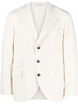 Brunello Cucinelli Single-breasted Blazer - Neutrals