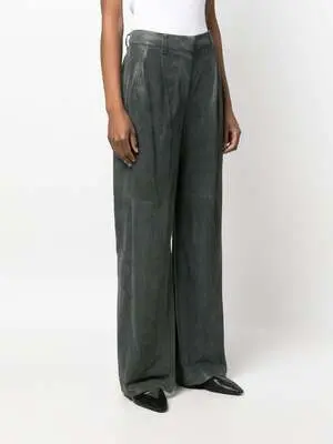 Brunello Cucinelli Straight-leg Leather Trousers