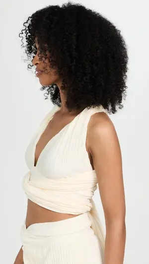 MAYLÉ VÁSQUEZ Salome Wrap Around Crop Top