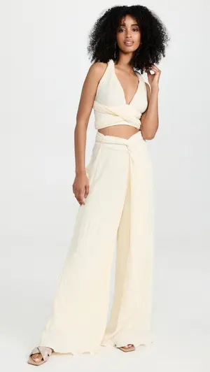 MAYLÉ VÁSQUEZ Salome Wrap Around Crop Top