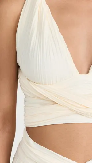 MAYLÉ VÁSQUEZ Salome Wrap Around Crop Top