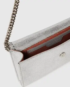 Stella McCartney Falabella Wallet Crossbody Bag - Silver