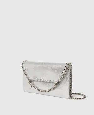 Stella McCartney Falabella Wallet Crossbody Bag - Silver