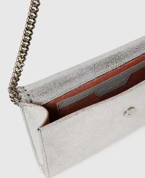 Stella McCartney Falabella Wallet Crossbody Bag - Silver