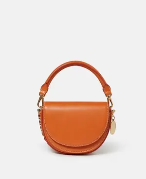 Stella McCartney Frayme Ryder Medium Flap Shoulder Bag - Flamingo