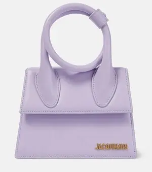 Jacquemus Jacquemus Le Chiquito Noeud Leather Tote Bag Purple