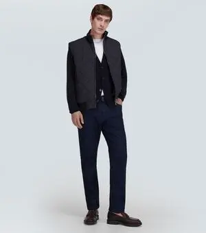 Loro Piana Ampay Quilted Vest - Blue