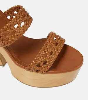 MALONE SOULIERS Pamela Leather Platform Sandals