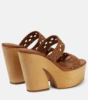 MALONE SOULIERS Pamela Leather Platform Sandals