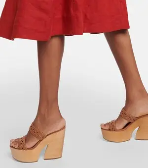 MALONE SOULIERS Pamela Leather Platform Sandals