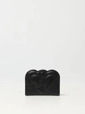 Alexander McQueen Credit Card Holder In Quilted Leather - Black