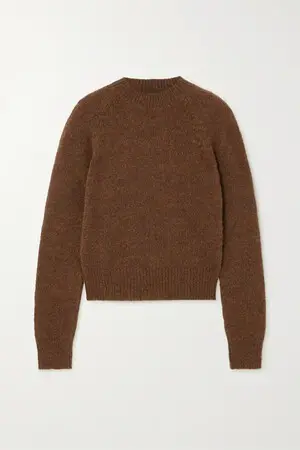 Dries Van Noten Alpaca-Blend Sweater Brown
