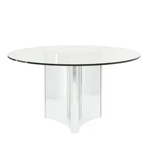 BERNHARDT Abbot Dining Table - Silver