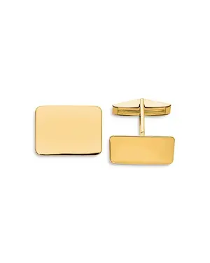 Bloomingdale'S Rectangular Cuff Links In 14k Yellow - Gold
