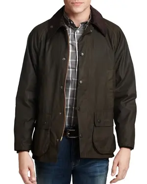 Barbour Classic Bedale Waxed Cotton Jacket - Olive