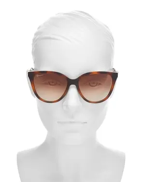 FERRAGAMO 57mm Cat Eye Sunglasses