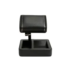 Wolf Single Travel Watch Stand - Black
