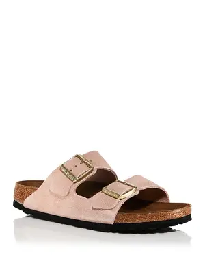 BIRKENSTOCK Arizona Buckled Slide Sandals Light Rose
