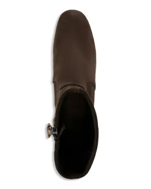 KENNETH COLE Emily Zip Mid Heel Boots - Chocolate