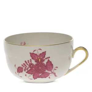 HEREND Chinese Bouquet Canton Cup - Raspberry