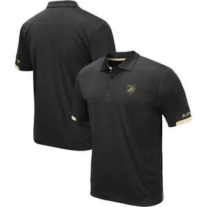 COLOSSEUM Army Knights Big & Tall Santry Polo - Black