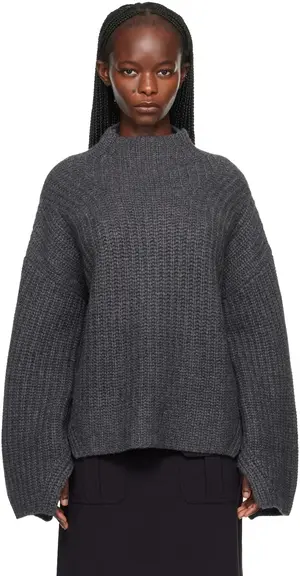 Loulou De Saison Loulou Studio Bera Turtleneck - Anthracite Melange