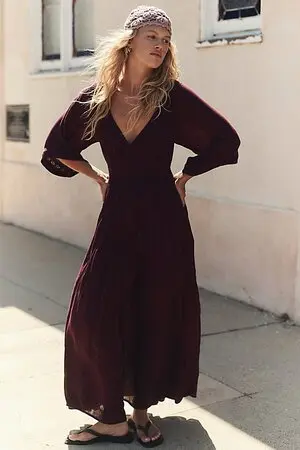 Free People Dixie Maxi Dress - Fig