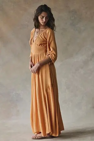 Free People Dixie Maxi Dress - Golden Earth