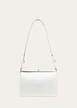 Plan C PLAN C Small Leather Shoulder Bag 00w03 White