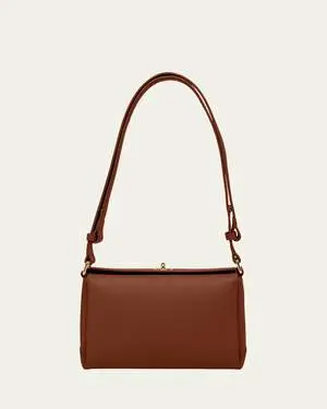 Plan C Small Leather Shoulder Bag - Toasted