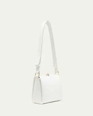 Plan C Small Leather Shoulder Bag - White